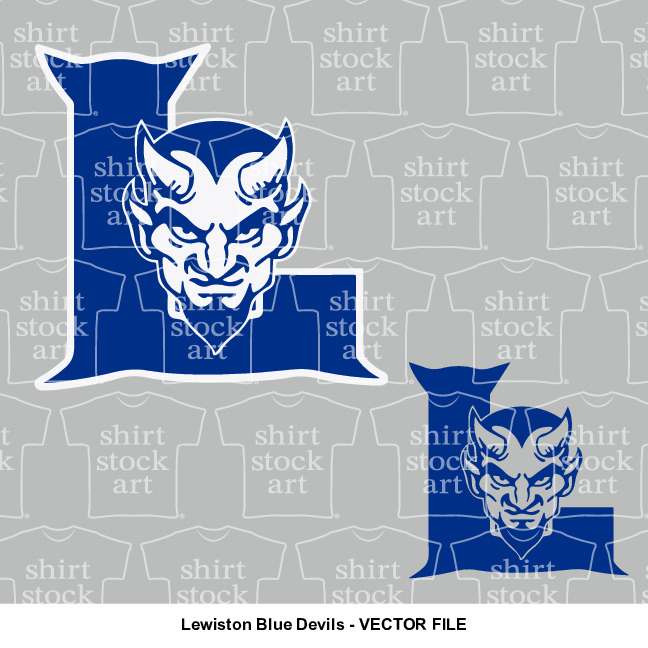 Lewiston Blue Devils – T Shirt Stock Art